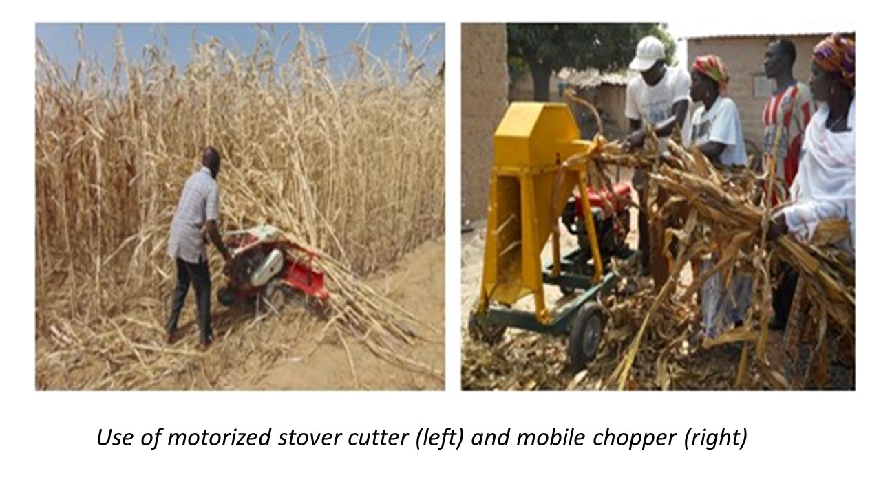 Solution : Motorized Crop Residue Processing of Animal Feed